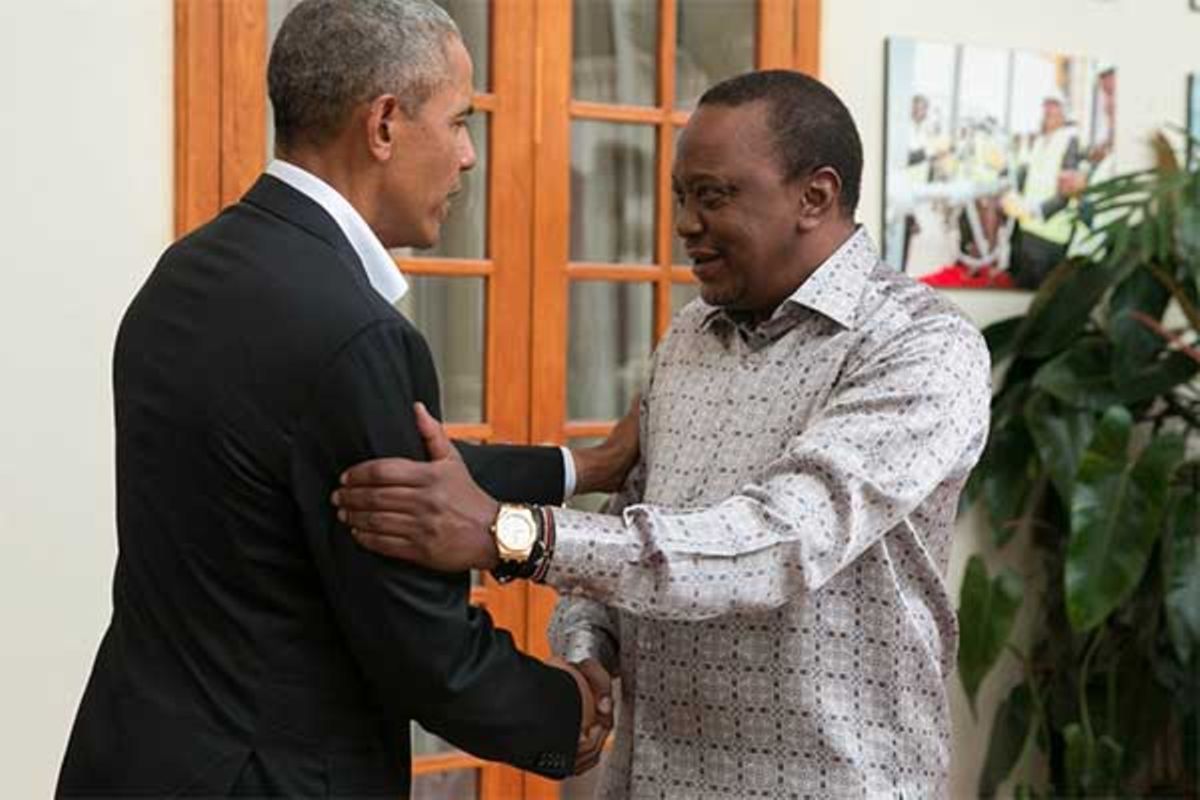 Obama arrives in Kenya for two-day visit, meets Uhuru | The Citizen