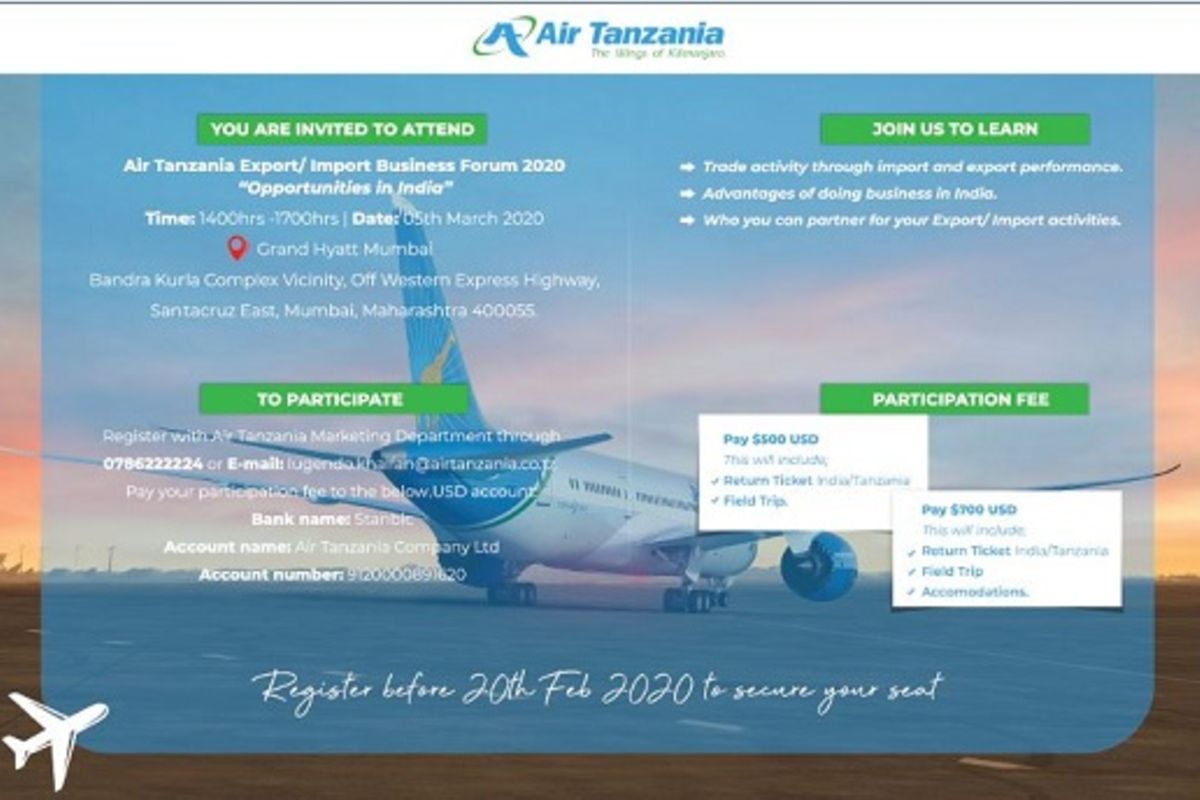 ATCL to link India- Tanzania businessmen | The Citizen
