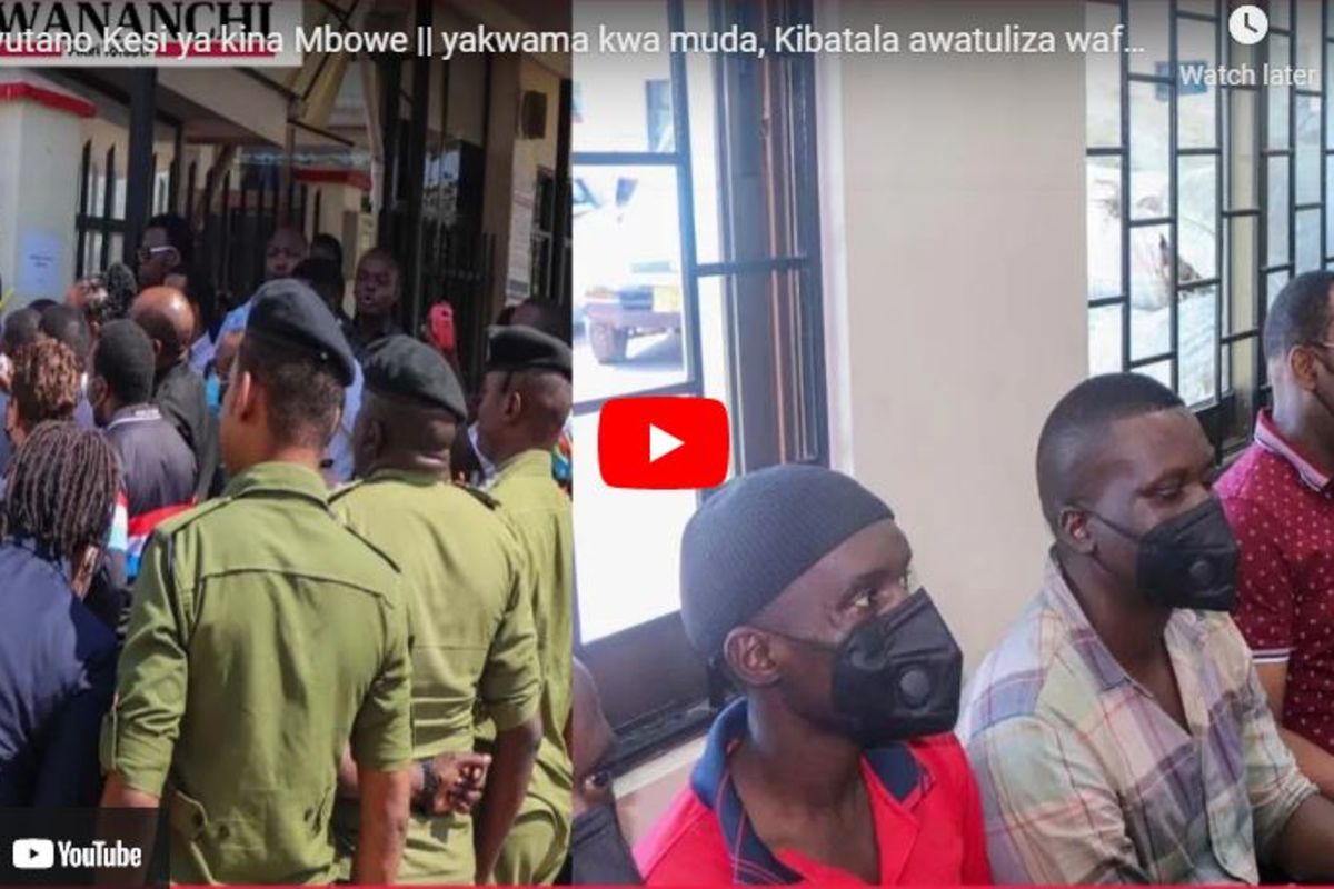 VIDEO: Chadema’s Mbowe arrives at Kisutu Resident Magistrate | The Citizen