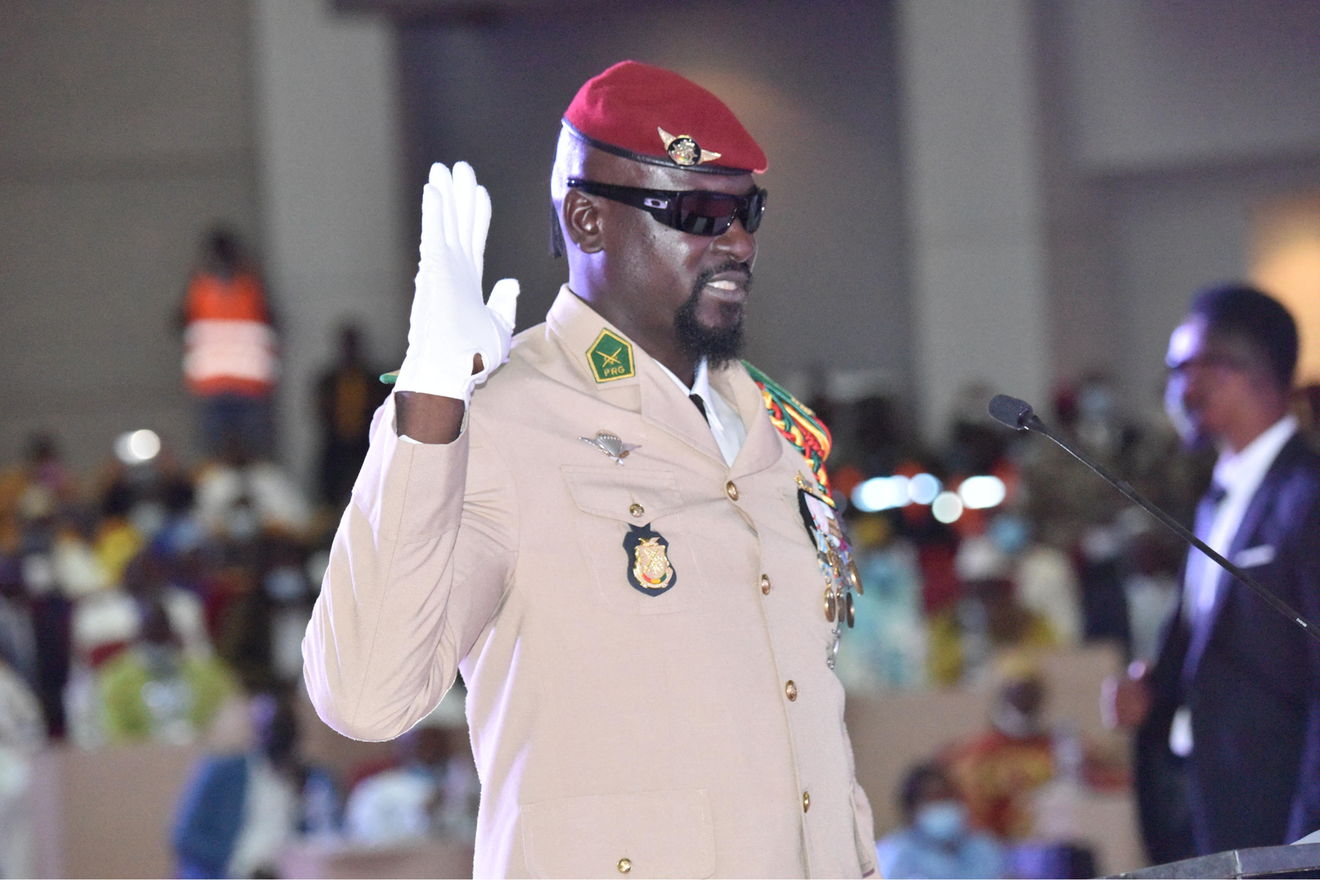 Mamady Doumbouya: Guinea coup leader sworn in as president | The Citizen