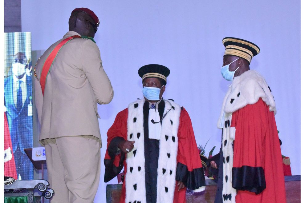 Mamady Doumbouya: Guinea coup leader sworn in as president | The Citizen