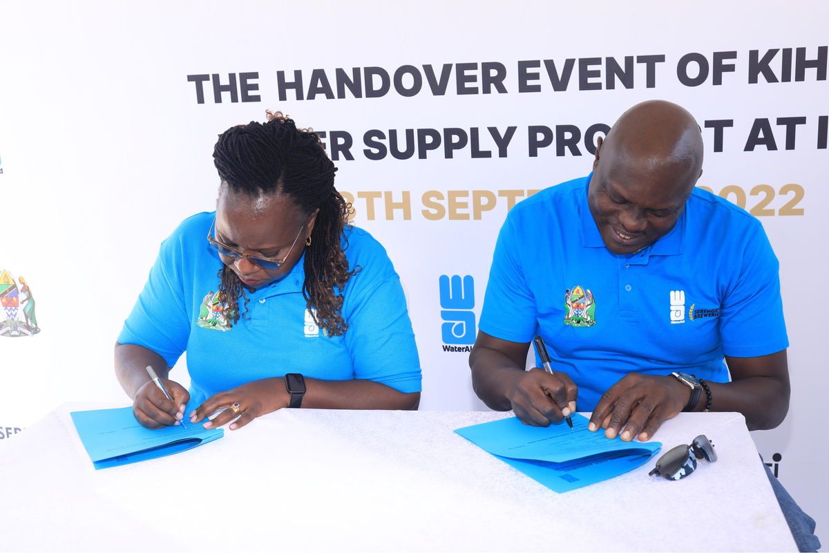 SBL, Water Aid inaugurate water project in Singida | The Citizen