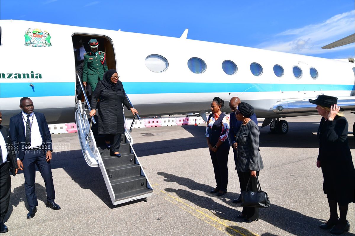 President Samia in UK for Queen Elizabeth II's funeral | The Citizen