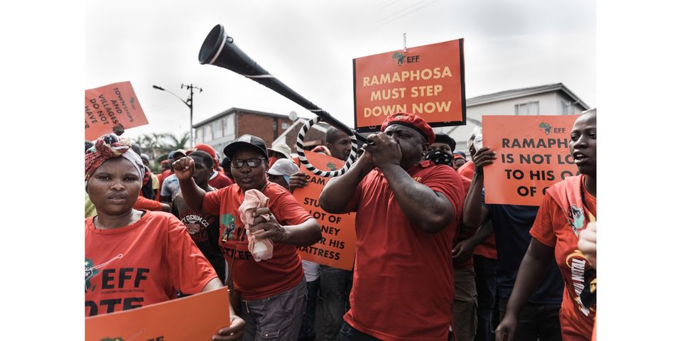 South African protesters march to demand Ramaphosa steps down | The Citizen