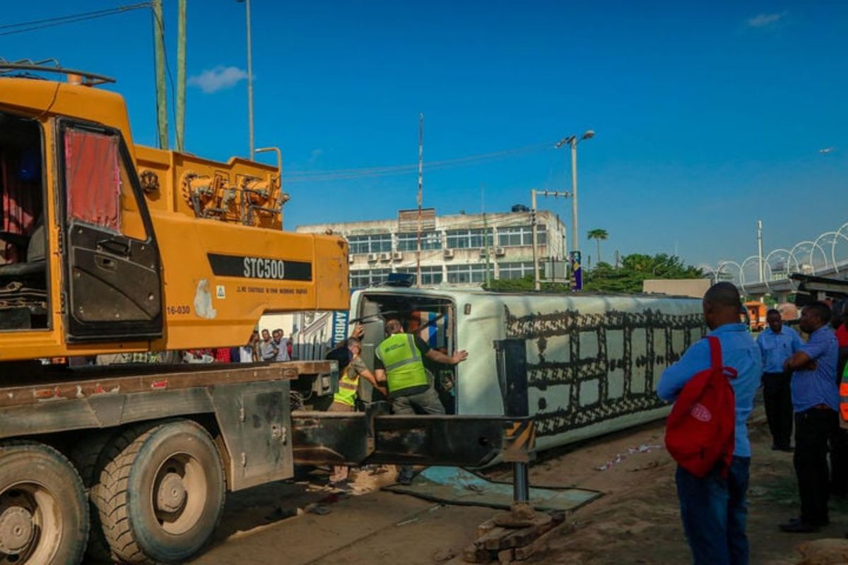 One killed, 15 injured after a bus crashes into a passenger train | The ...