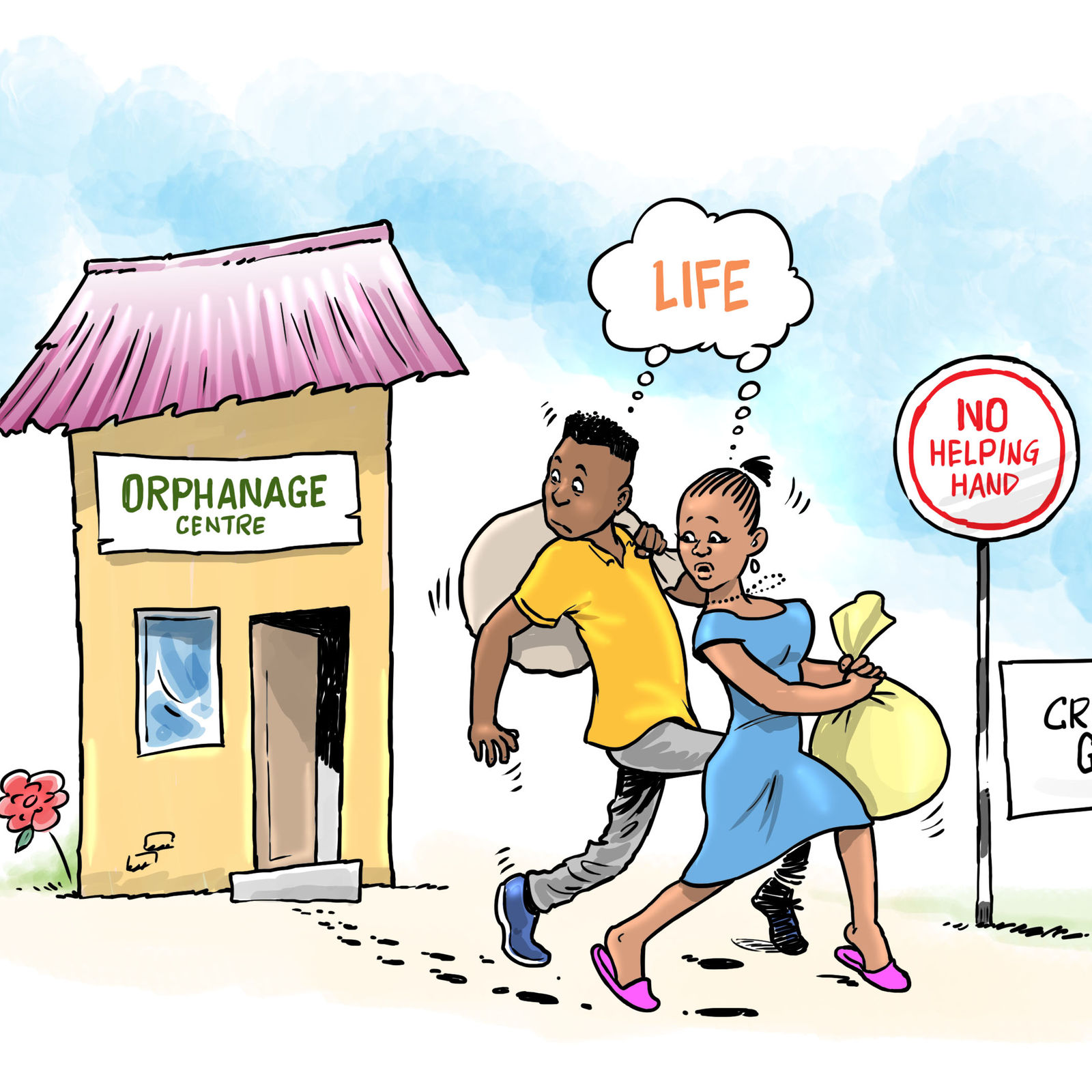 Orphanage Cartoon