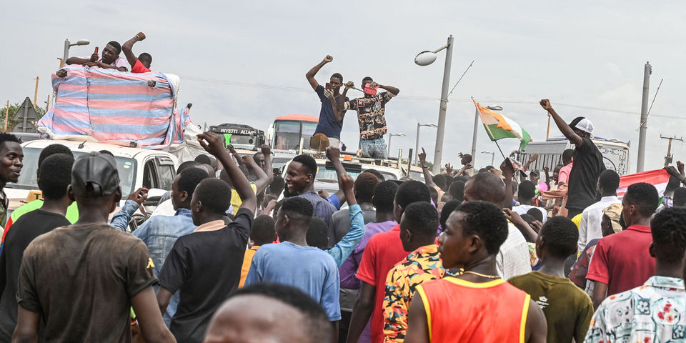 Niger coup supporters protest West African military force | The Citizen