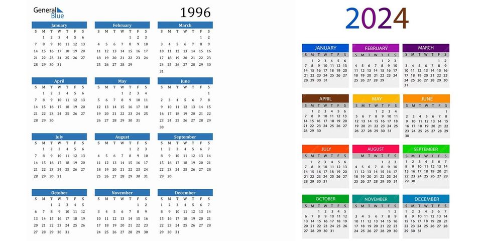 Same again? 1996 calendars reused for 2024 | The Citizen