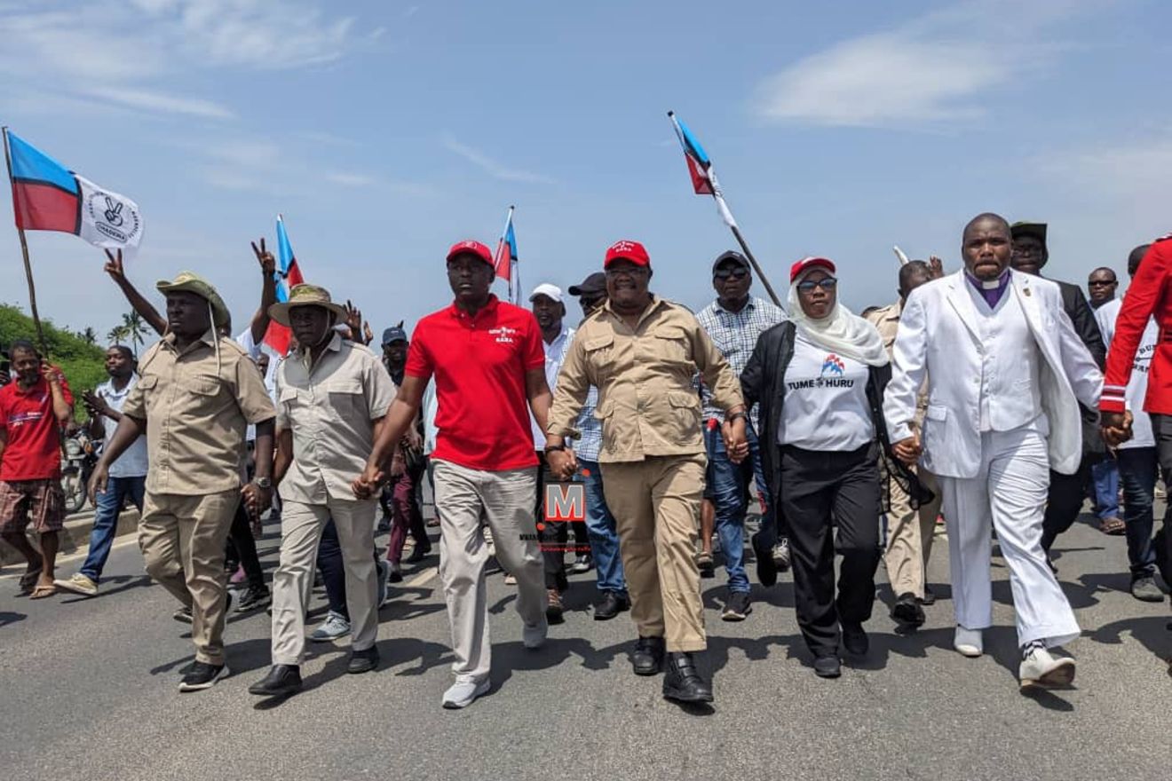 Chadema take to the streets in peaceful protest for electoral reform ...