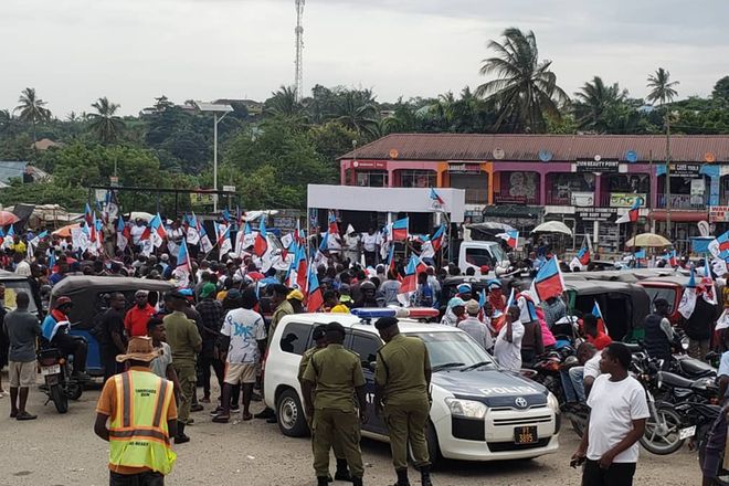 Chadema take to the streets in peaceful protest for electoral reform ...