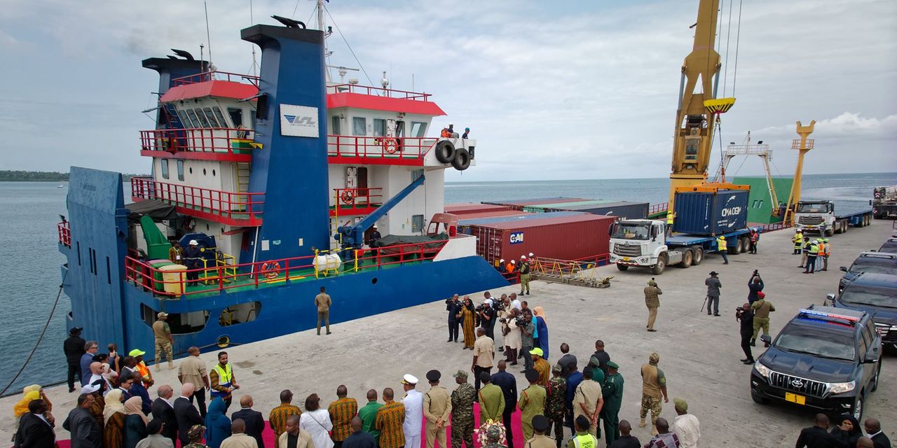 First container ship docks at Mkoani Pemba Port, ushers in a new dawn ...