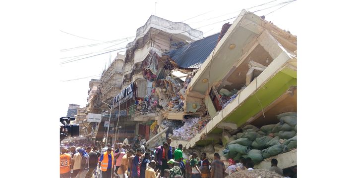 VIDEOS: Kariakoo building collapse: Business stalls as crowds hamper ...