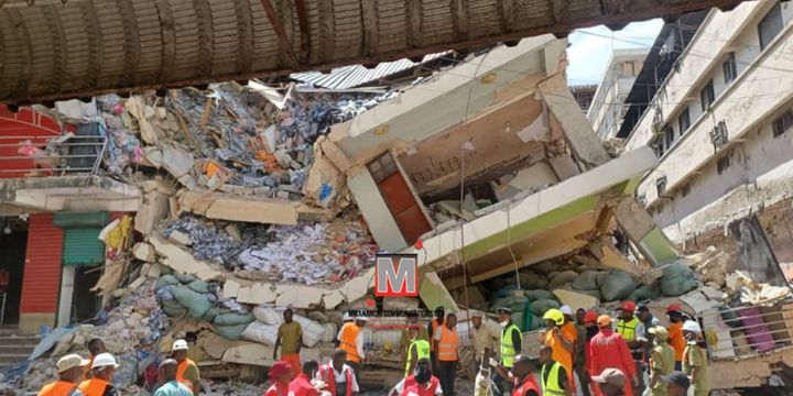 People trapped in collapsed Kariako building still alive, authority ...