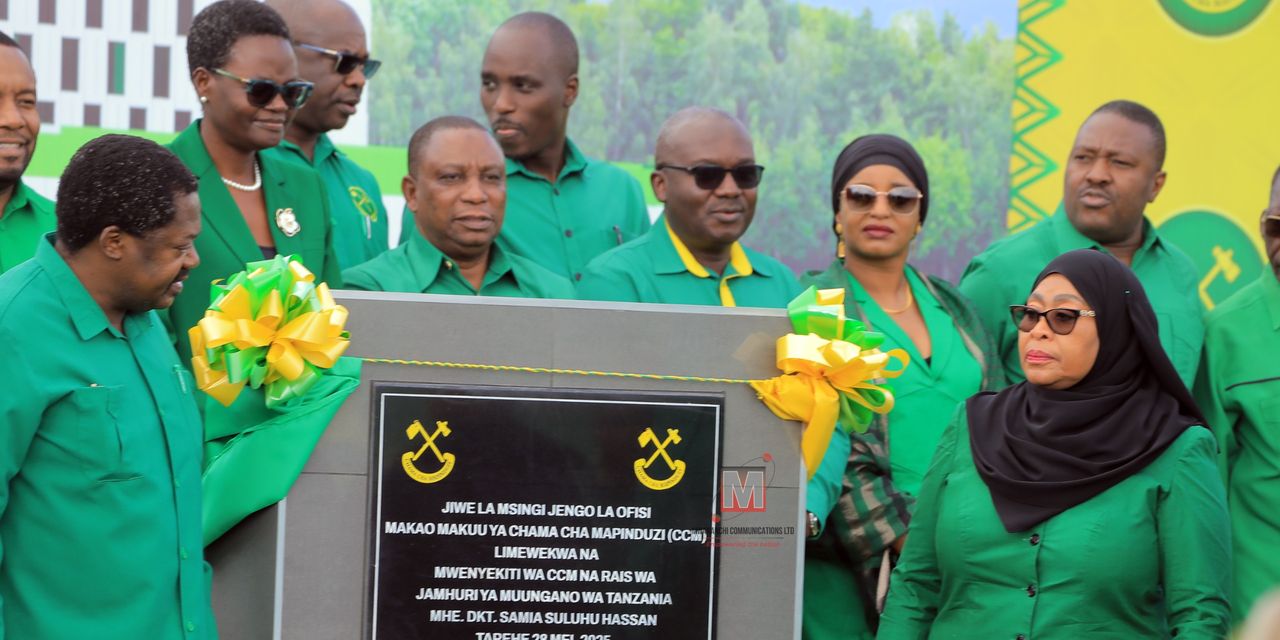 Samia lays foundation stone for Sh34.13 billion CCM headquarters | The ...