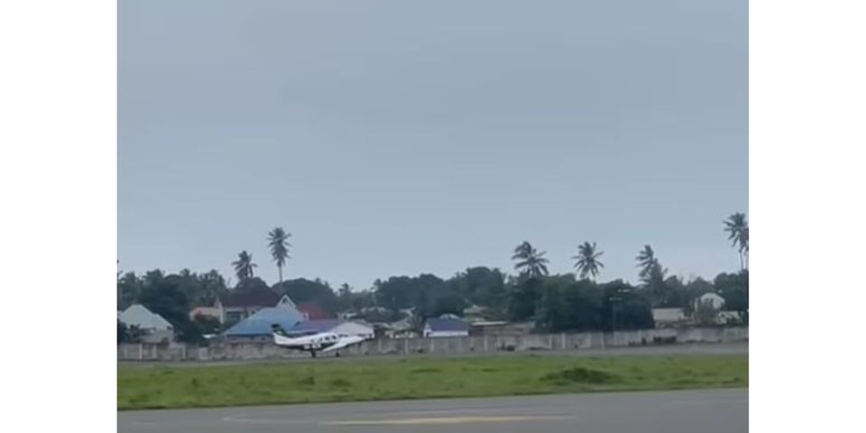 Fly Zanzibar aircraft makes emergency landing after landing gear ...