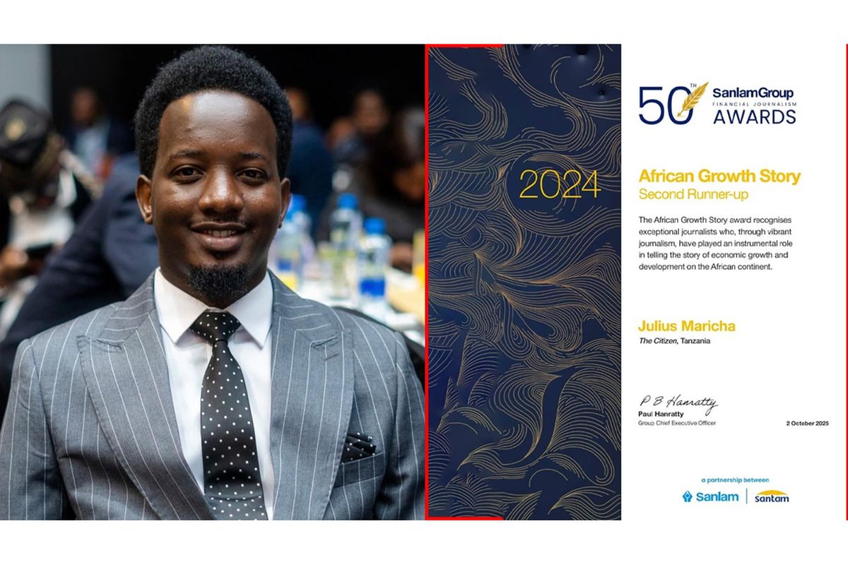 The Citizen’s Julius Maricha honoured at 2024 Sanlam Awards for Excellence in Financial ...